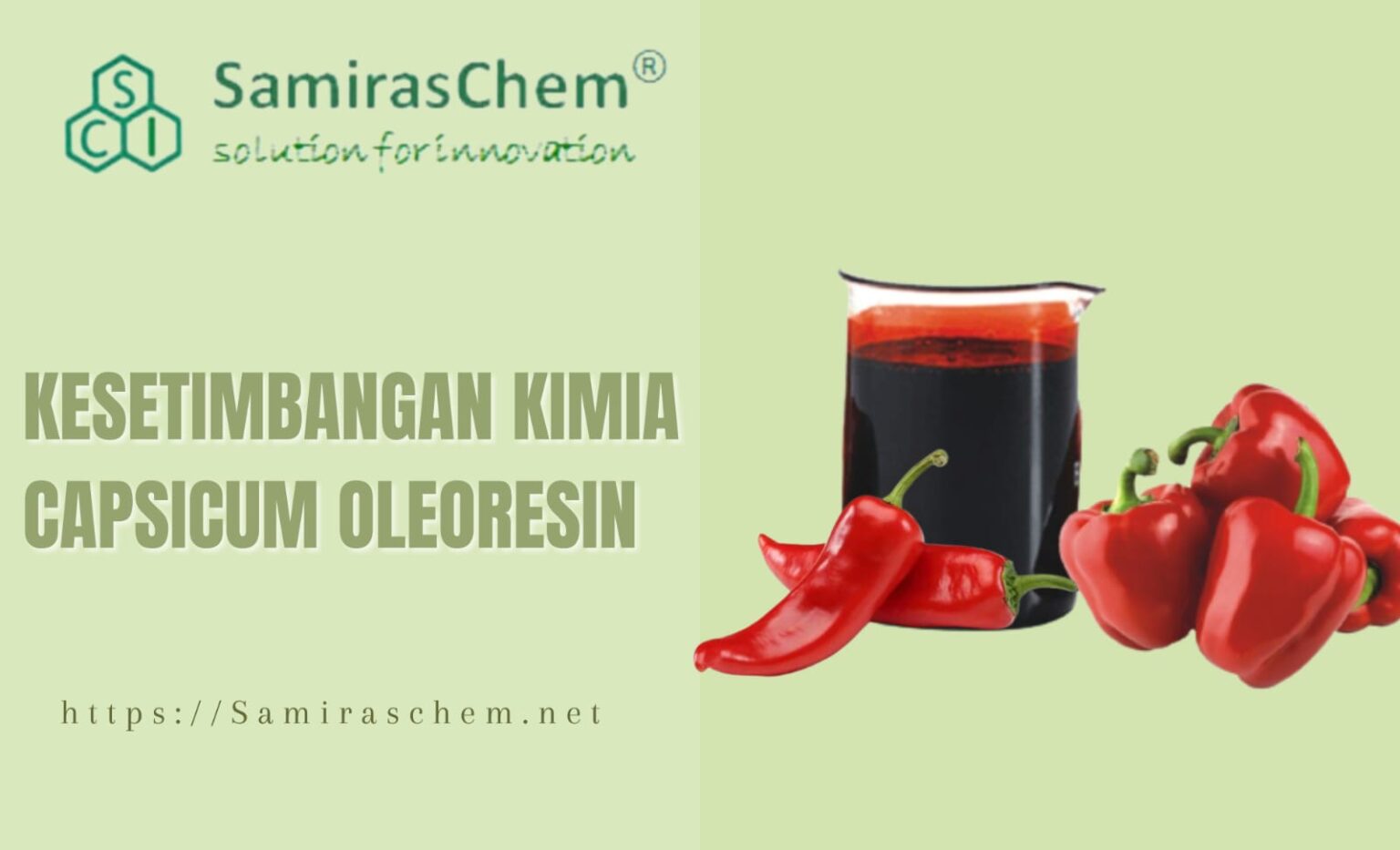 Kesetimbangan Kimia Capsicum Oleoresin dalam industri pangan