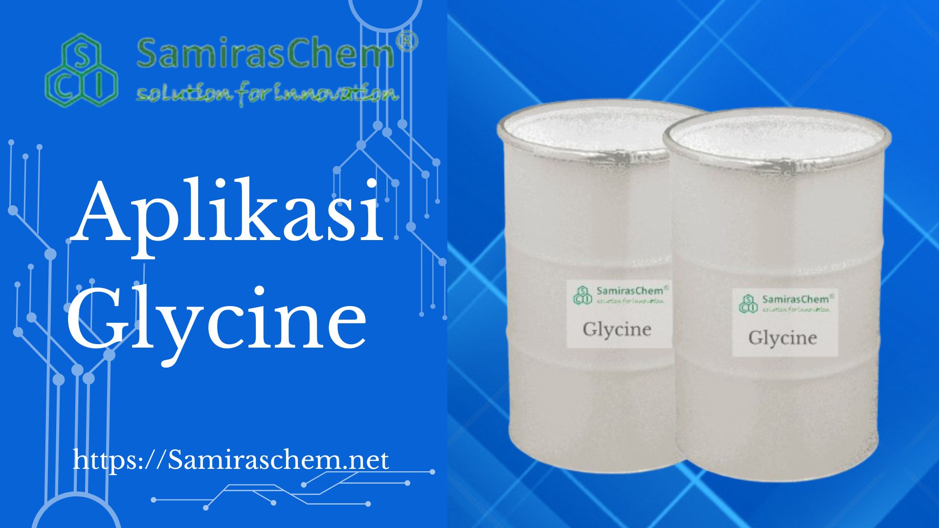 Aplikasi Glycine amatlah beragam dalam pengaplikasinnya.